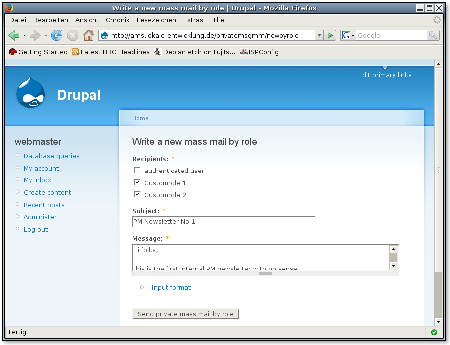 Privatemsg Mass Mailer | Drupal.org